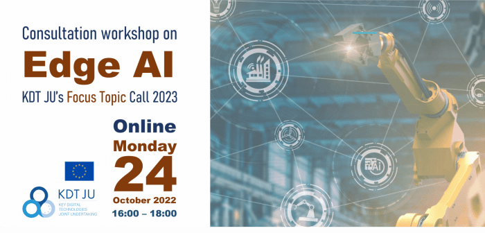 Workshop on Edge AI - KDT JU’s Focus Topic Call 2023 : Aeneas