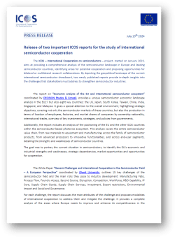 Release of two important ICOS reports for the study of international semiconductor cooperation ...