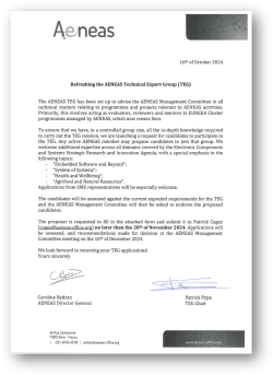 Call for AENEAS Technical Expert Group 2025 - Share your expertise ...